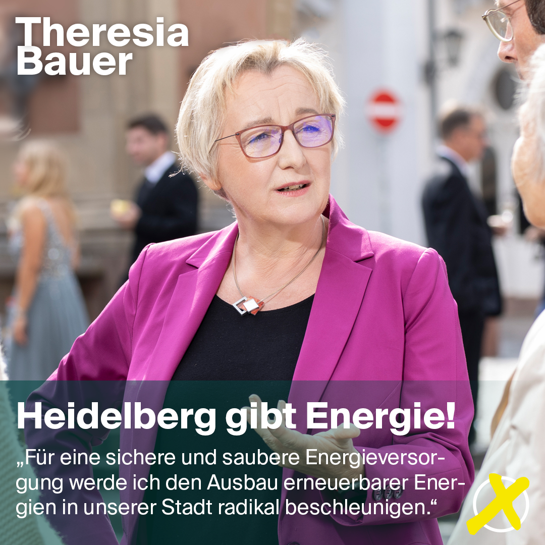 Heidelberg gibt Energie: Für eine sichere und saubere Energieversorgung - Theresia Bauer